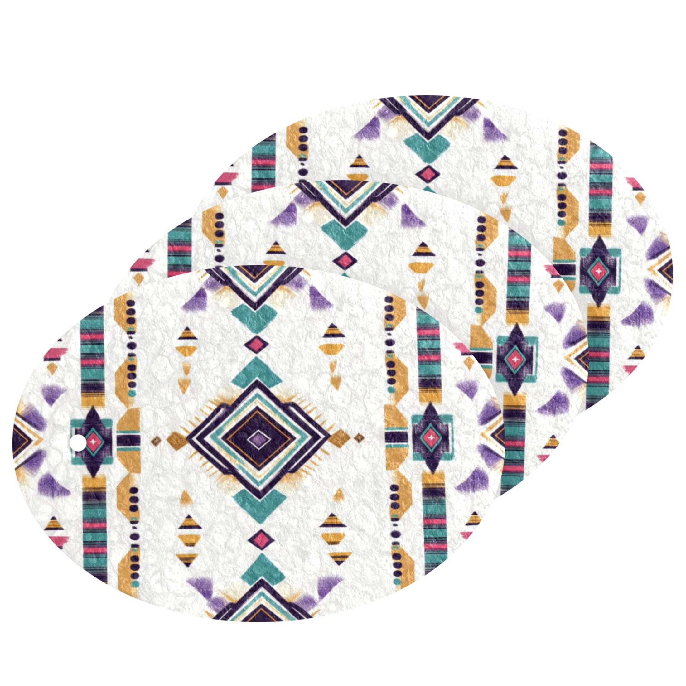 Artistic Stripes Pattern 3 Pack Dish Sponges Bulk Natural Sponges ...