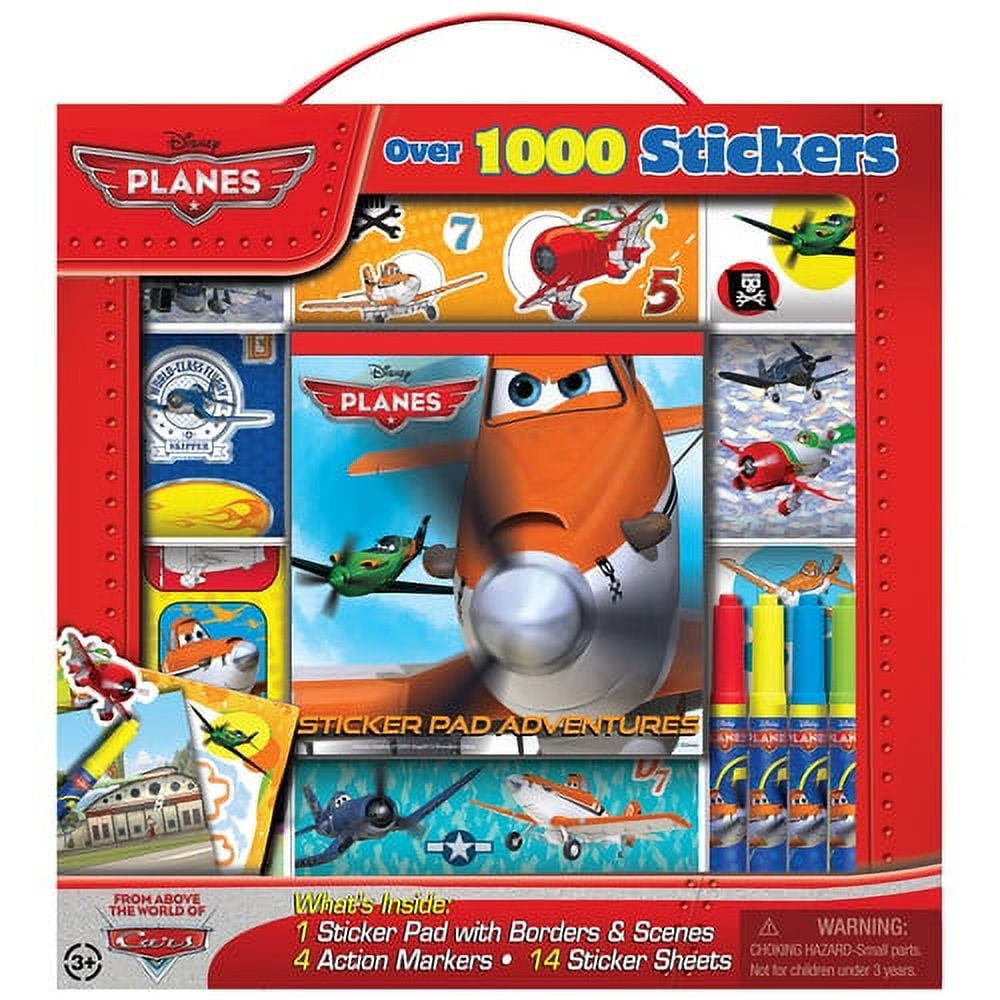 Artistic Studios Planes Sticker Box with Handle - Walmart.com