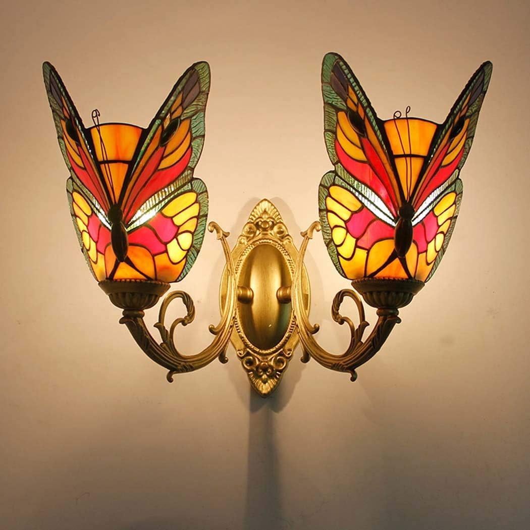 Artistic Style Wall Light, Butterfly Wall Sconce, Vintage Antique ...
