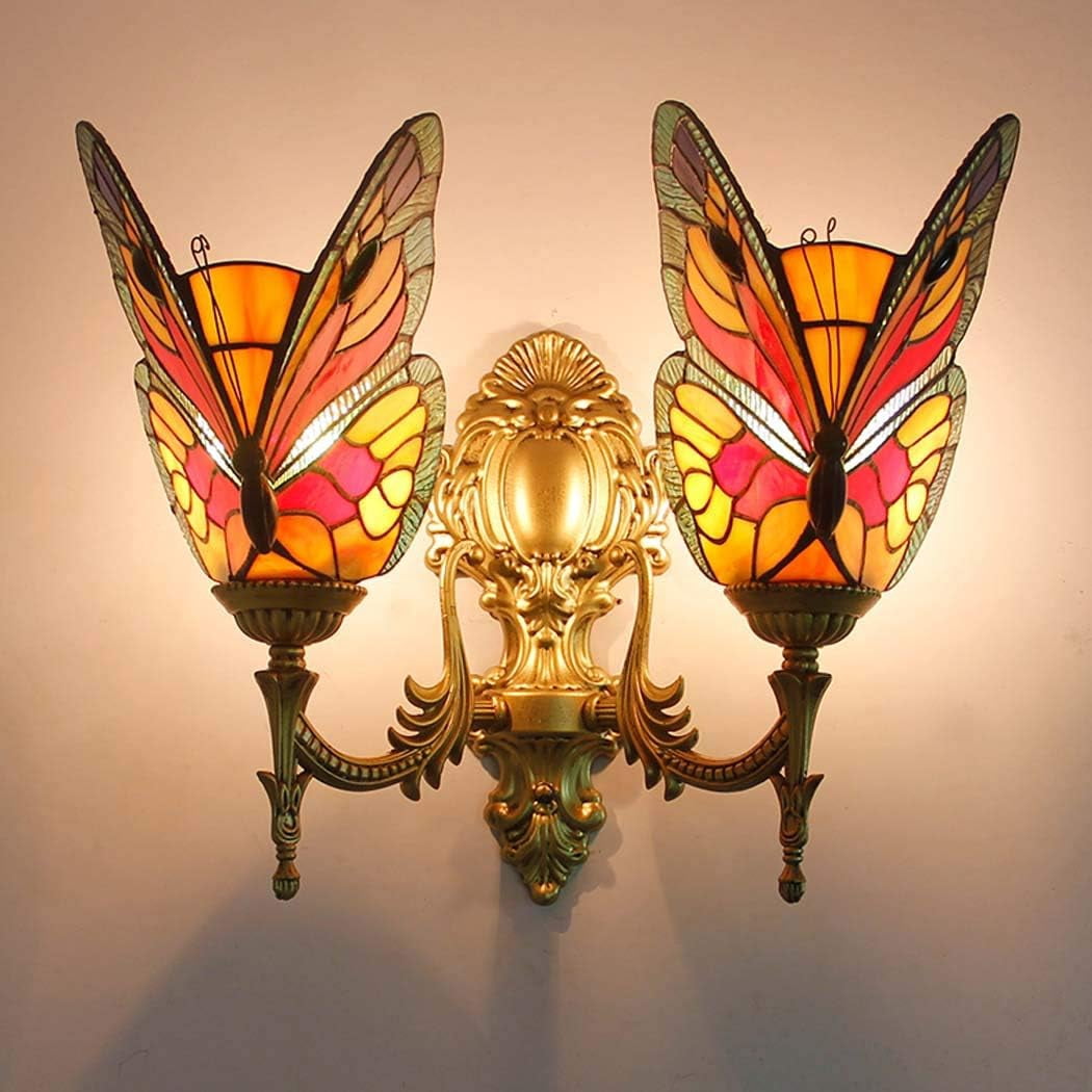 Artistic Style Wall Light, Butterfly Wall Sconce, Vintage Antique ...