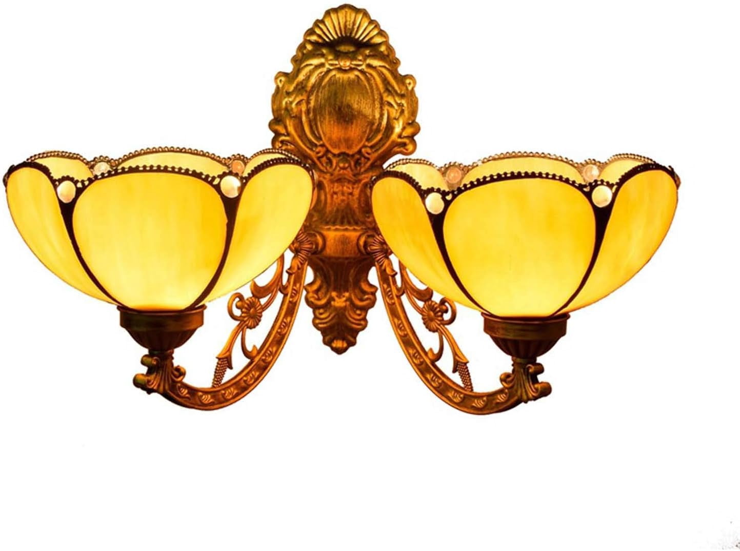 Artistic Style Wall Lighting Fixture for Living Room Bedroom Stained ...