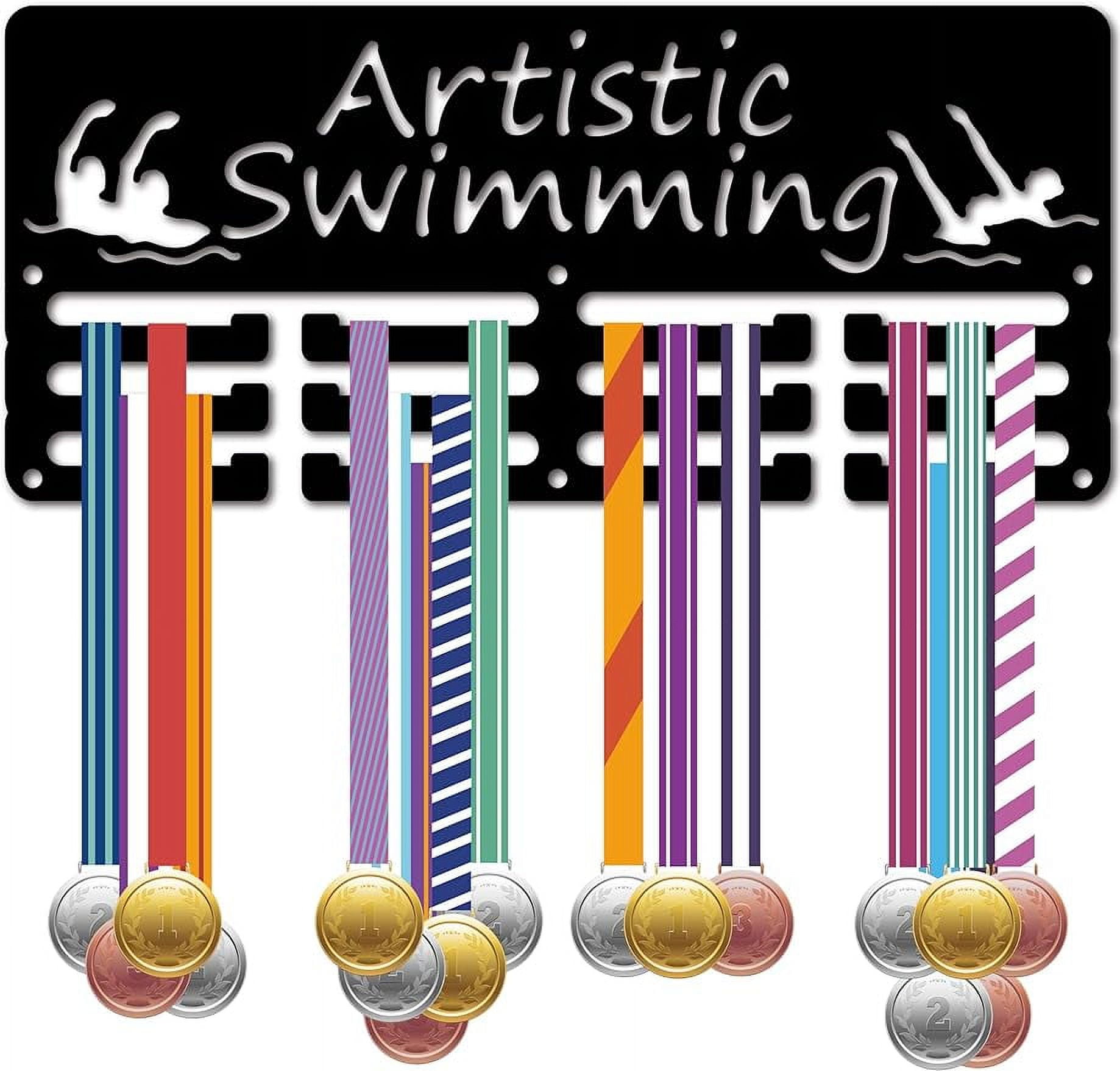 Artistic Swimming Medal Holder Display Medal Hangers Rack Sports Metal ...