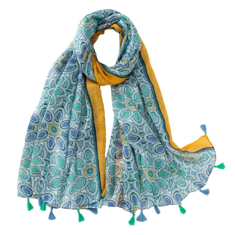 Artistic Tassels Scarf Soft Texture Womne's Shawl Easy To Pair With Any ...