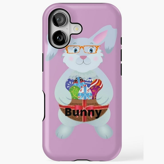 Artistic Themed Cute Rabbit Bunny Design Phone Case 17 16 15 14 13 12 ...