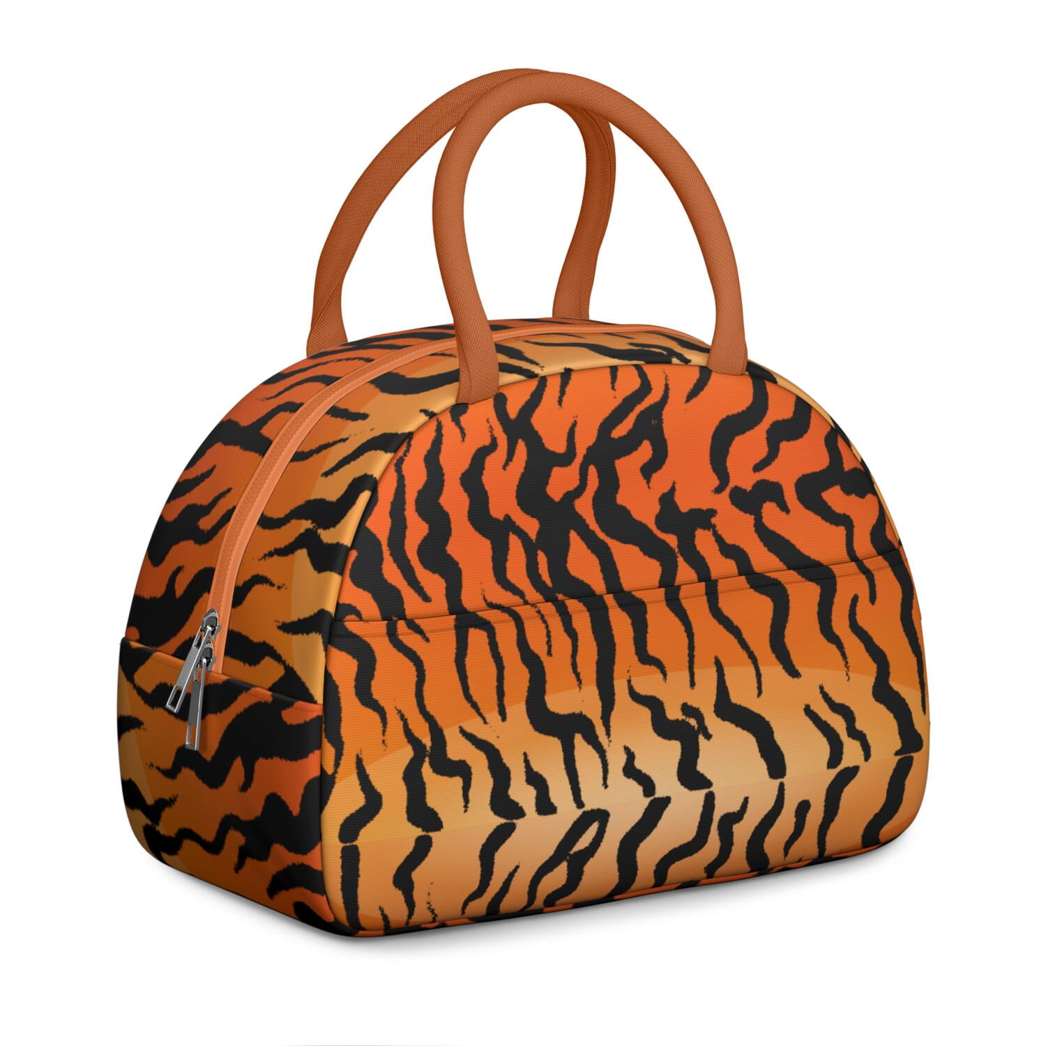 Artistic Tiger Lunch Bag – Bengal Tiger Lover Design with Roaring ...
