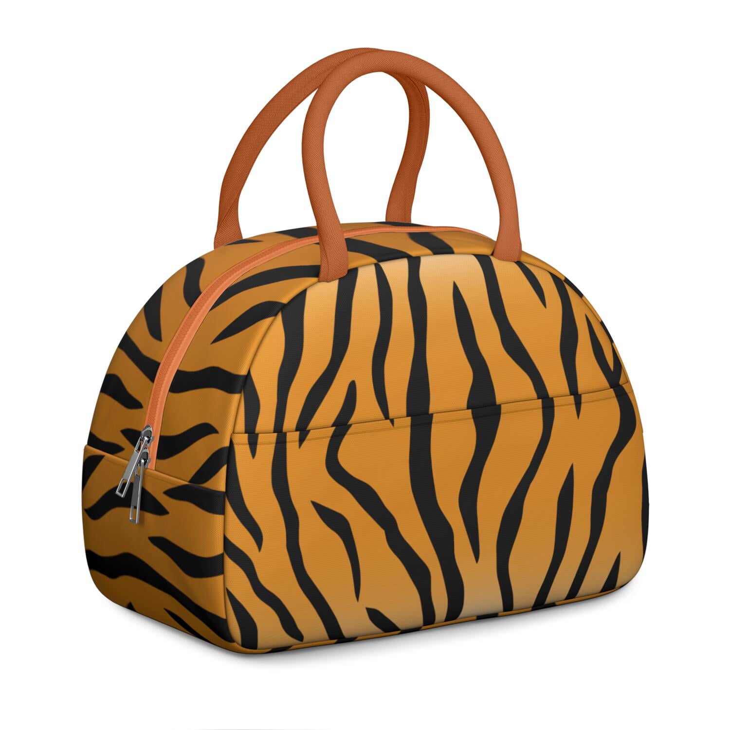 Artistic Tiger Lunch Bag – Bengal Tiger Lover Design with Roaring ...