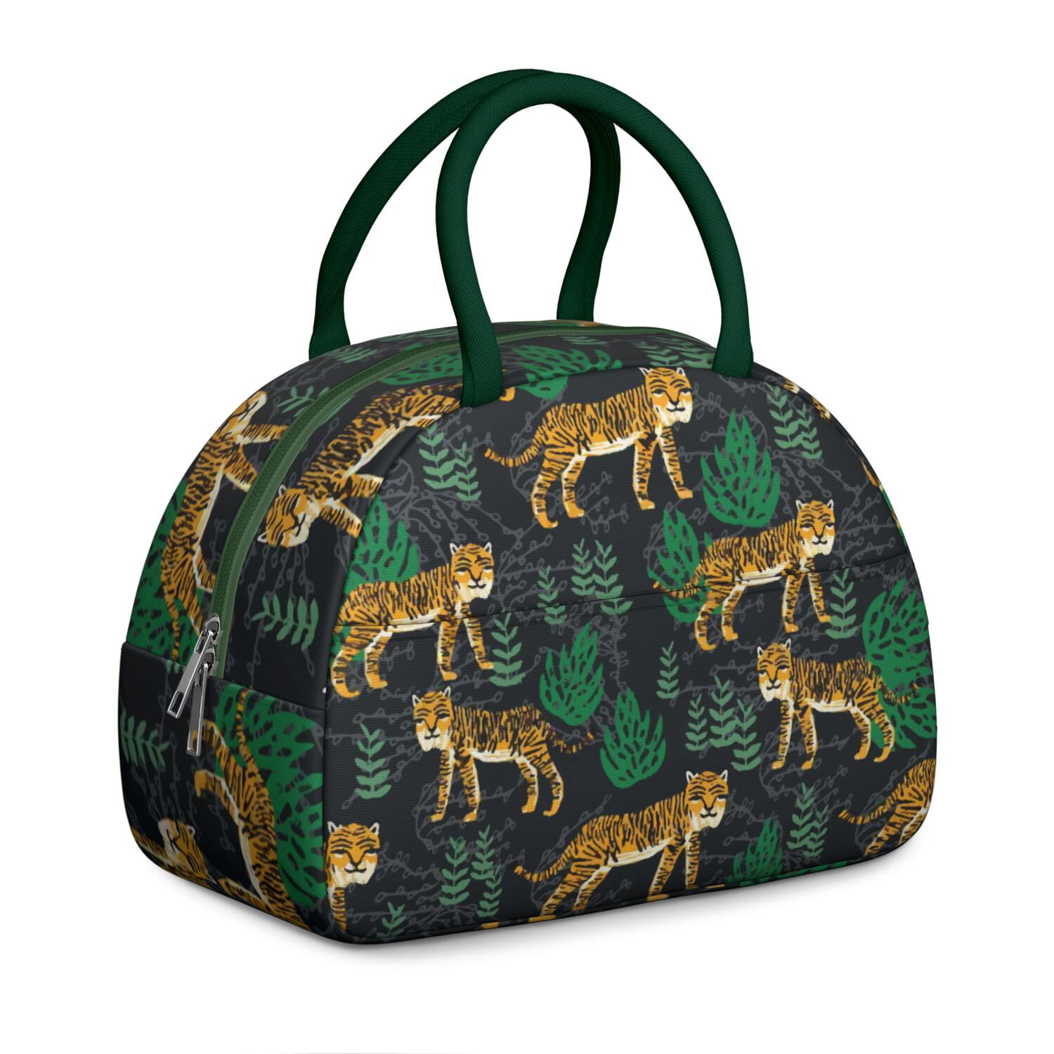 Artistic Tiger Lunch Bag – Bengal Tiger Lover Design with Roaring ...