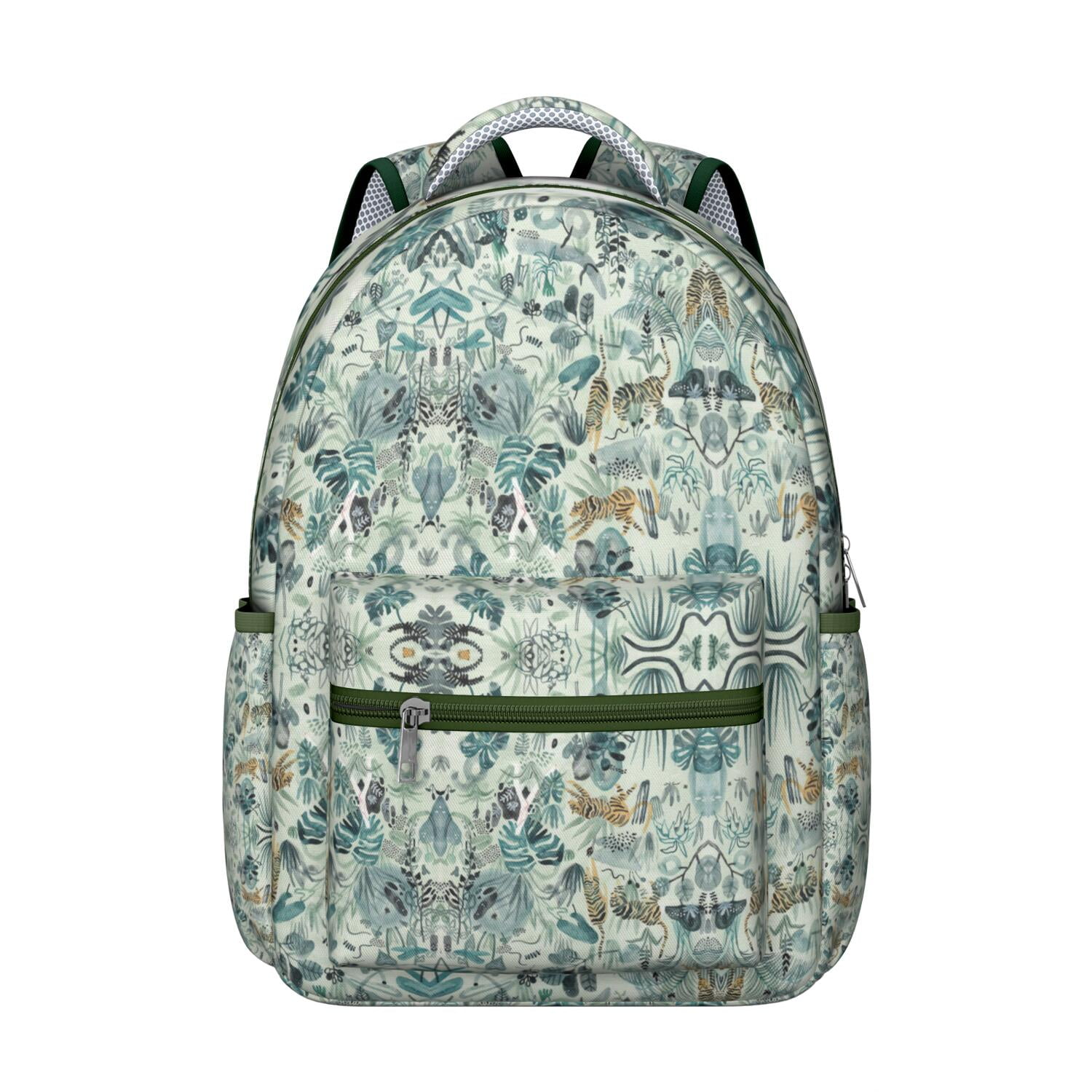 Artistic Tiger Pattern Backpack for Student Jungle Animal Roar Print ...