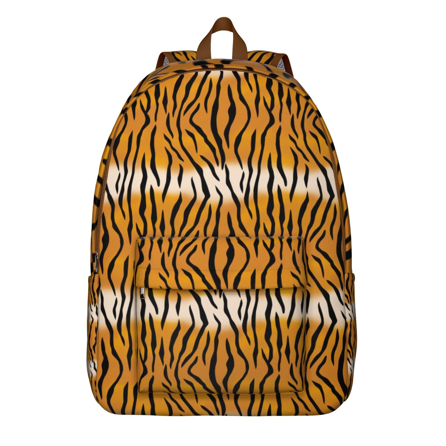 Artistic Tiger Print Backpack for Women, Waterproof School Bag with ...
