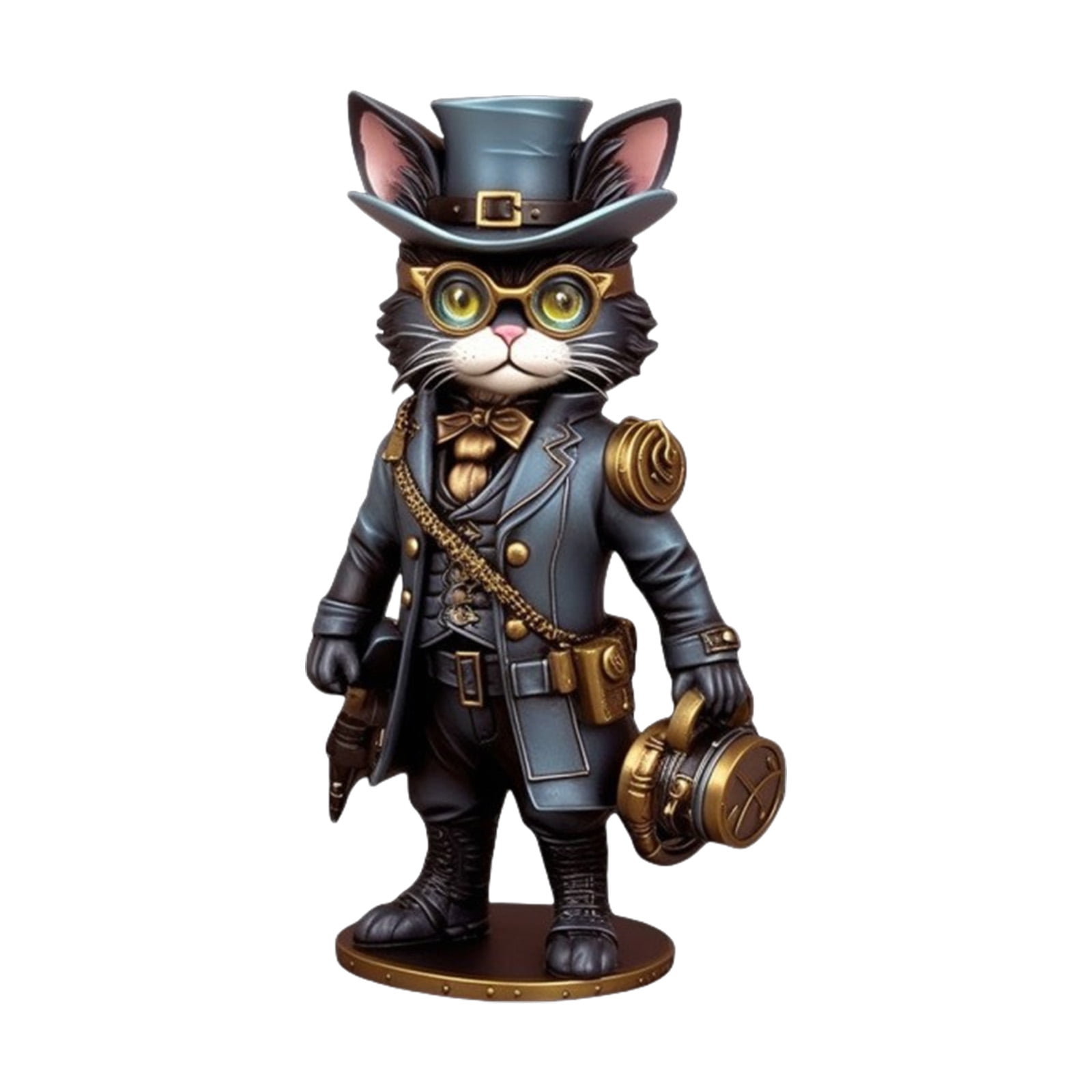 Artistic Vintage Victorian Cats Statue Resins Craft Inventor Kitten ...