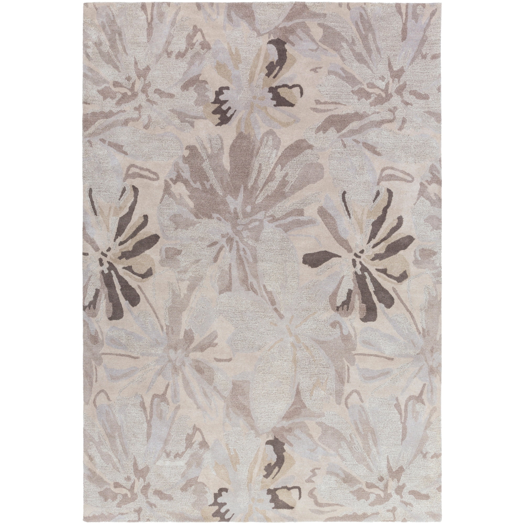 Artistic Weavers Amaranthus Beige 8' x 11' Modern Floral Area Rug ...