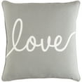 Artistic Weavers Glyph Romantic Love 18" x 18" Pillow (with Down Fill ...