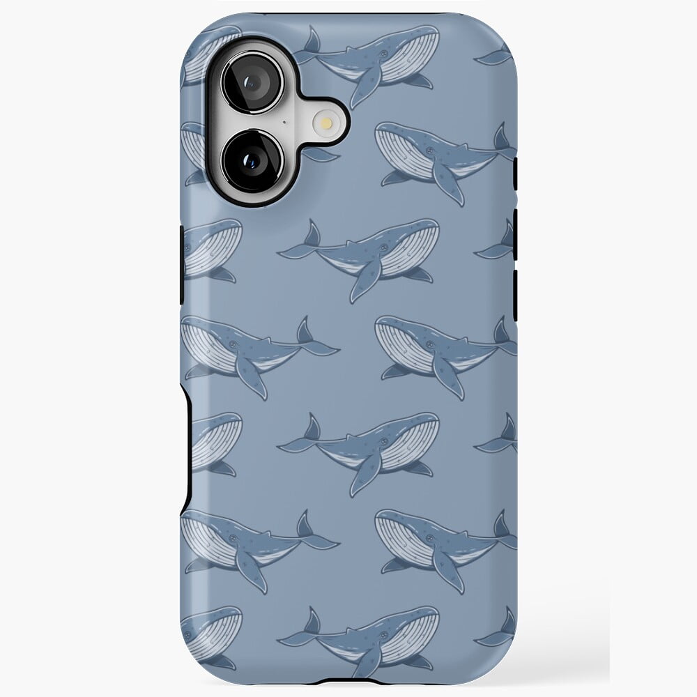 Artistic Whales Graphic Marine Life Phone Case 17 16 15 14 13 12 11 Pro ...