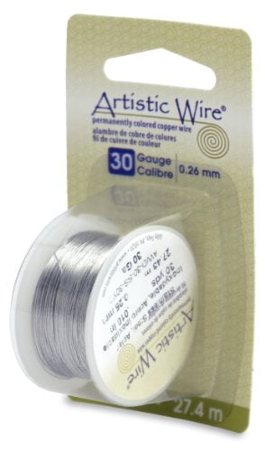 Artistic Wire 30 Gauge / .26 mm Stainless Steel Craft Wire, 30 yd / 27. ...