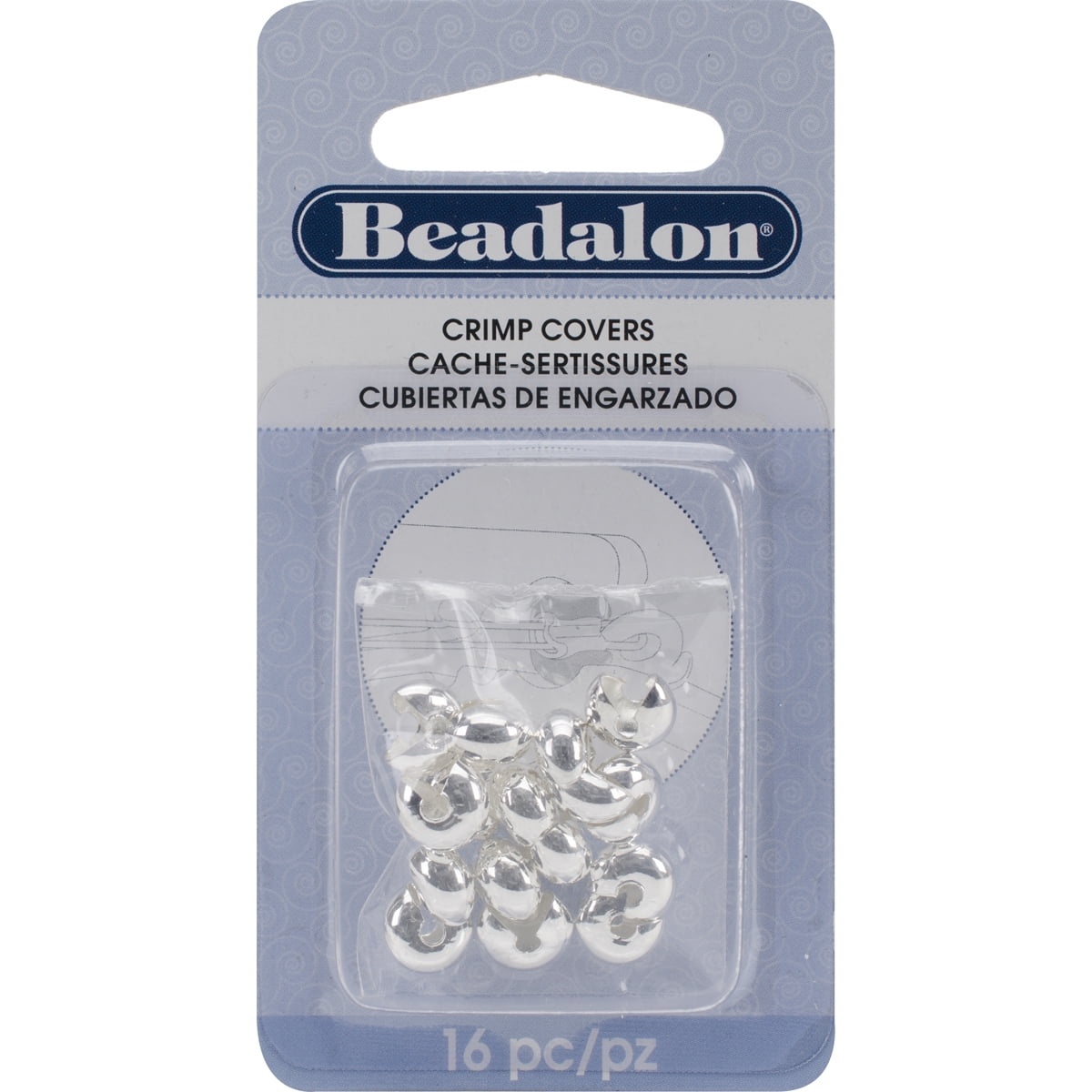 Artistic Wire Beadalon Crimp Cover 7mm Nickel Free Silver, Plated, 16 ...