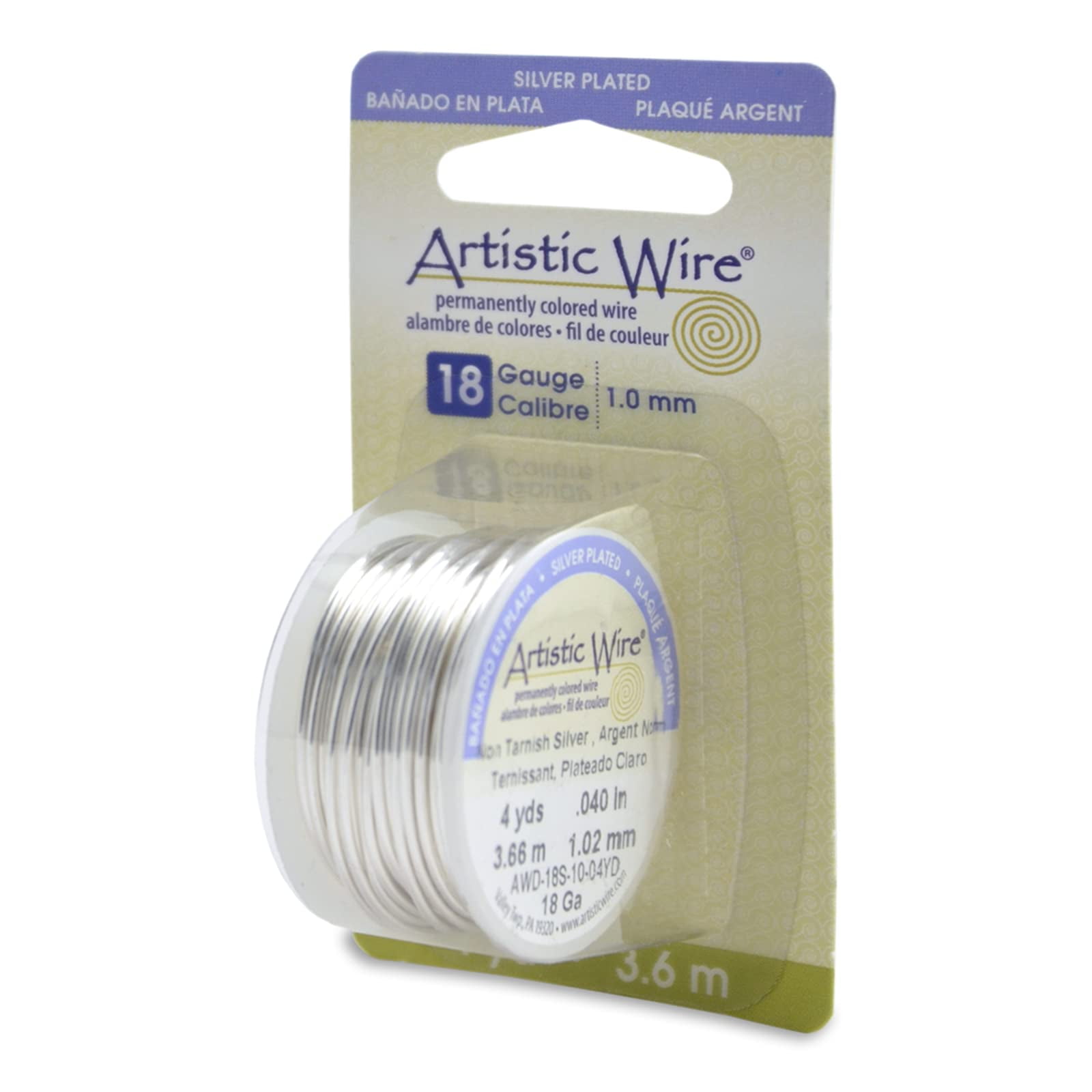 Artistic Wire Silver Plated Wire Dispenser Pack - 18 20 22 24 26 28 30 ...