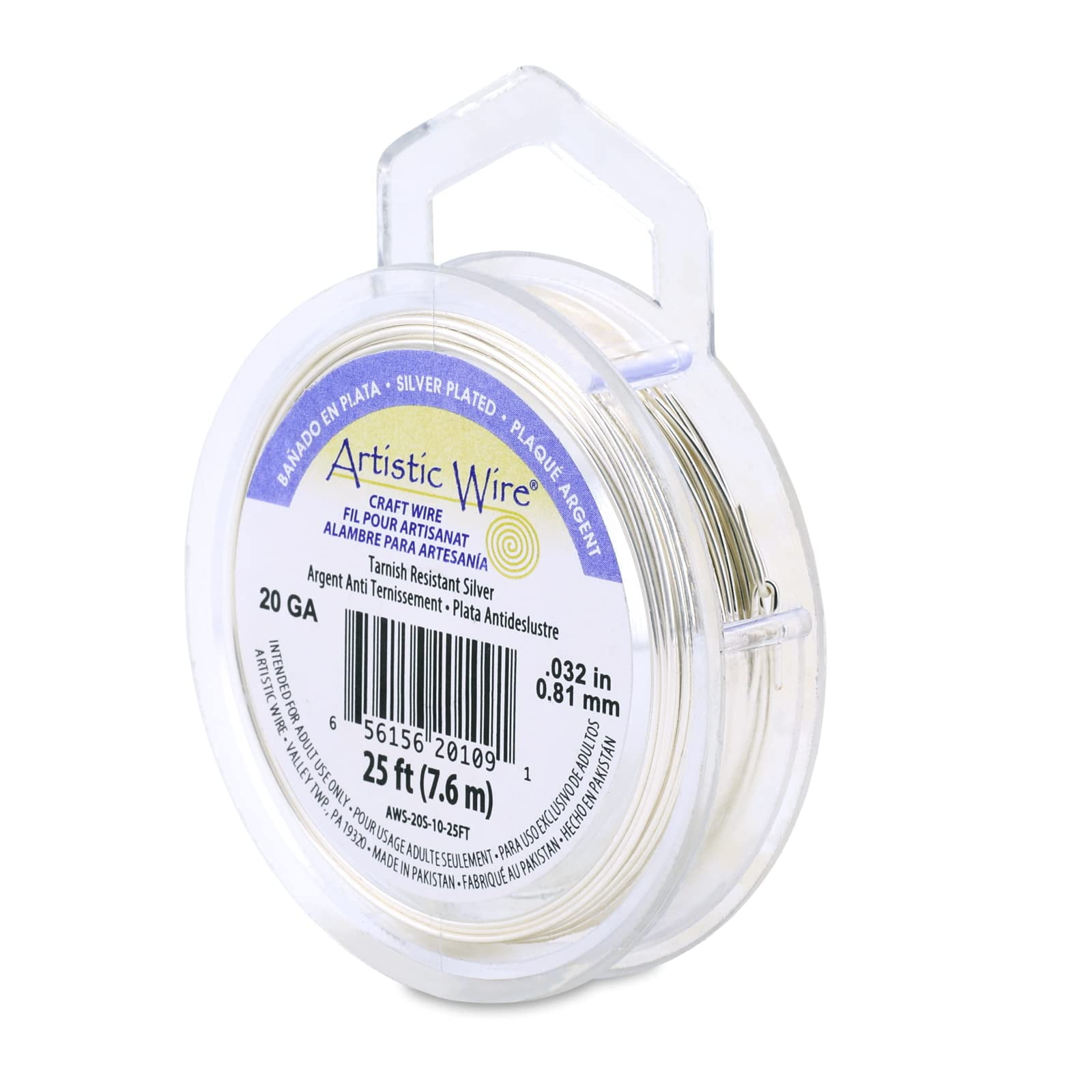 Artistic Wire Silver Plated Wire Spool - Dead Soft 18 20 22 24 26 28 ...