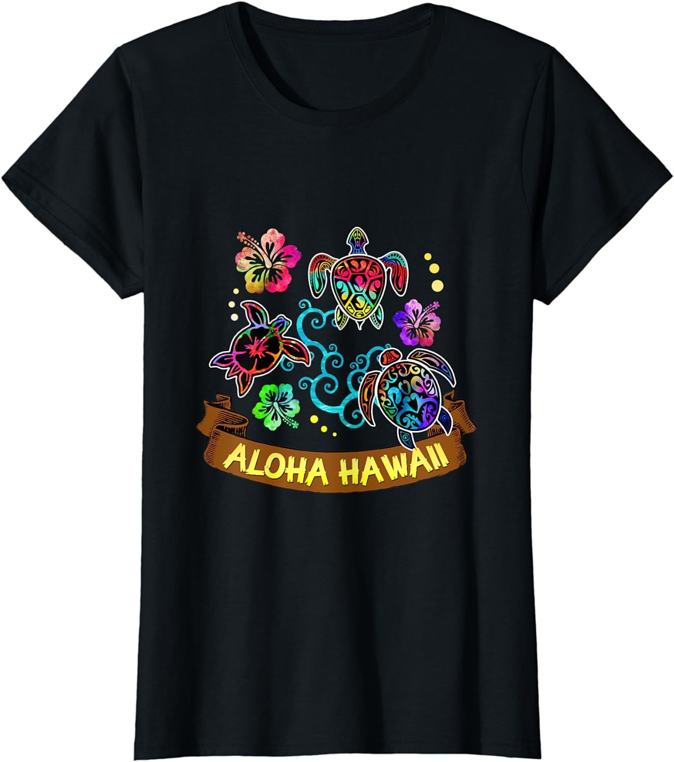Artistic and Beautiful Aloha Hawaii Turtles T-Shirt T-shirts - Walmart.com