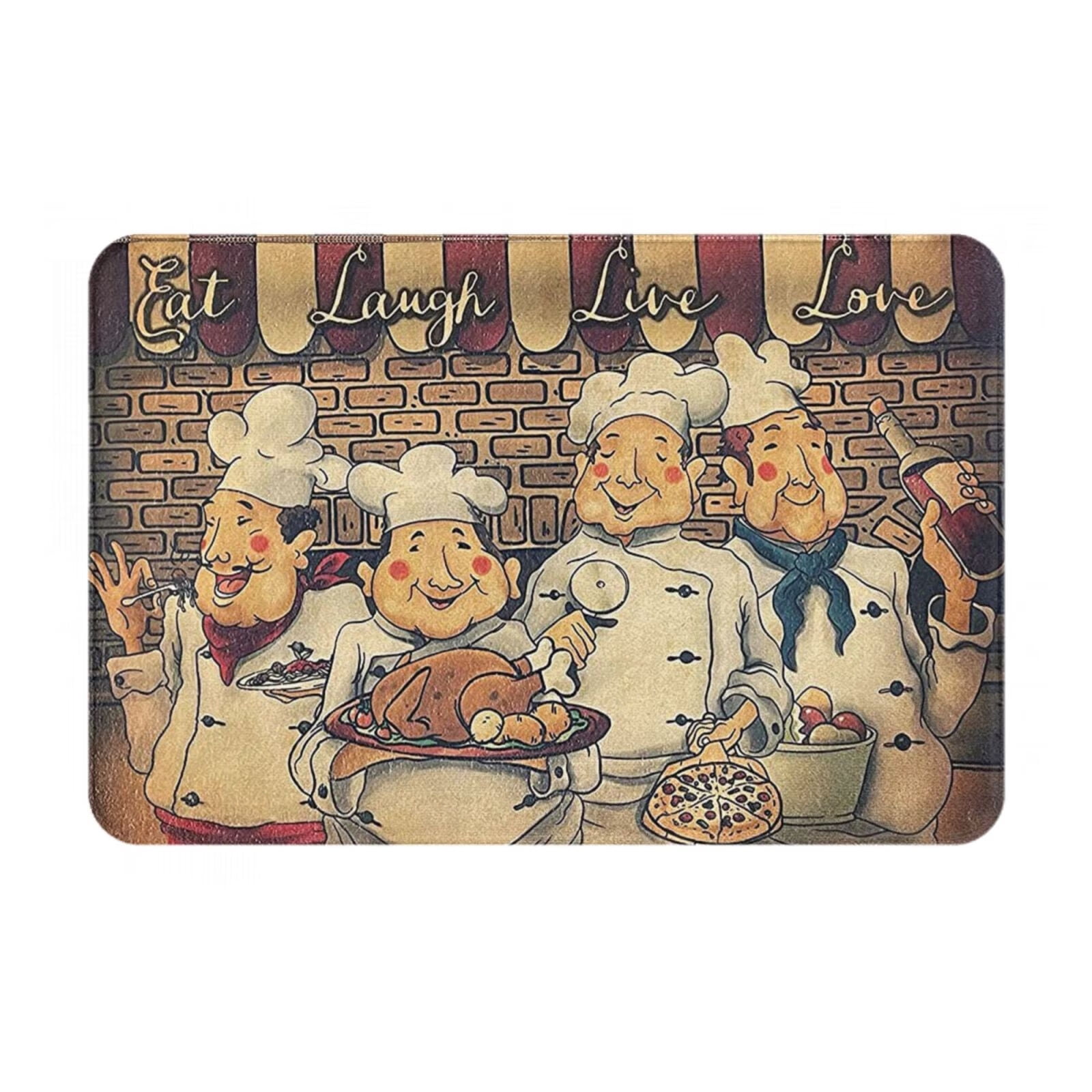 Artistic and Colorful Kitchen Rugs Kitchen Mats for Floor Non Slip ...