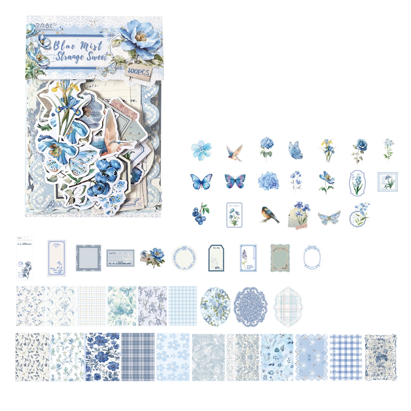 Artistics Florals Scrapbook Sticker Pack Designs For Handmade Card ...