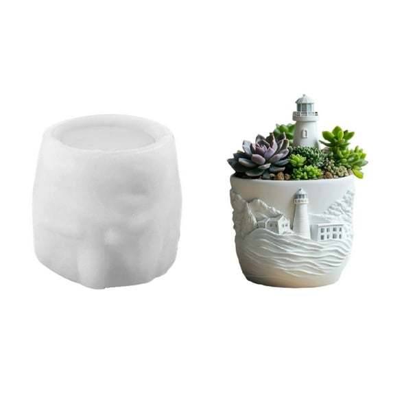 Artistics Florals Shaped Silicone Mould for Resin Epoxy Flower Pots ...