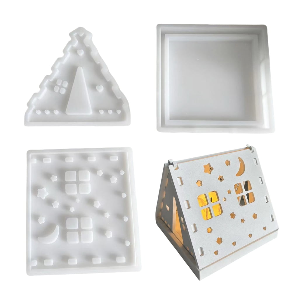Artistics Silicone Mould for Plaster Decoration Camping Tent Moon Star ...