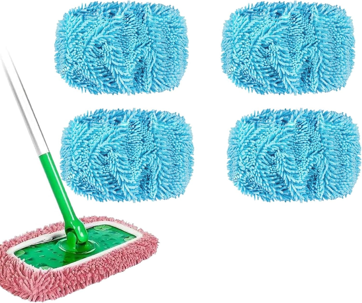 Artisticto Chenille Mop Pads,Reusable & Washable Microfiber Replacement ...