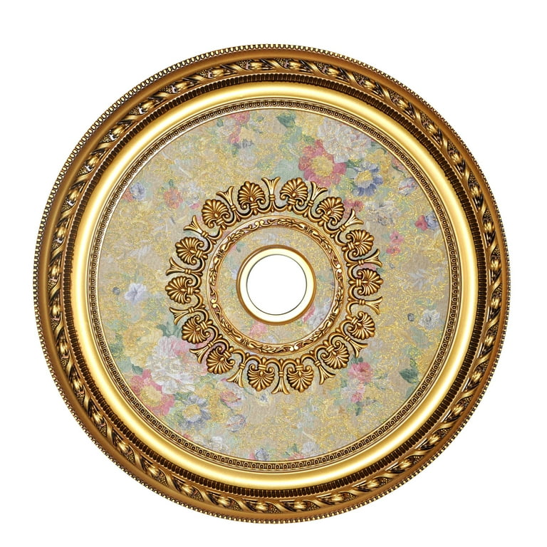 Antique Gold Ceiling Medallion | Shelly Lighting