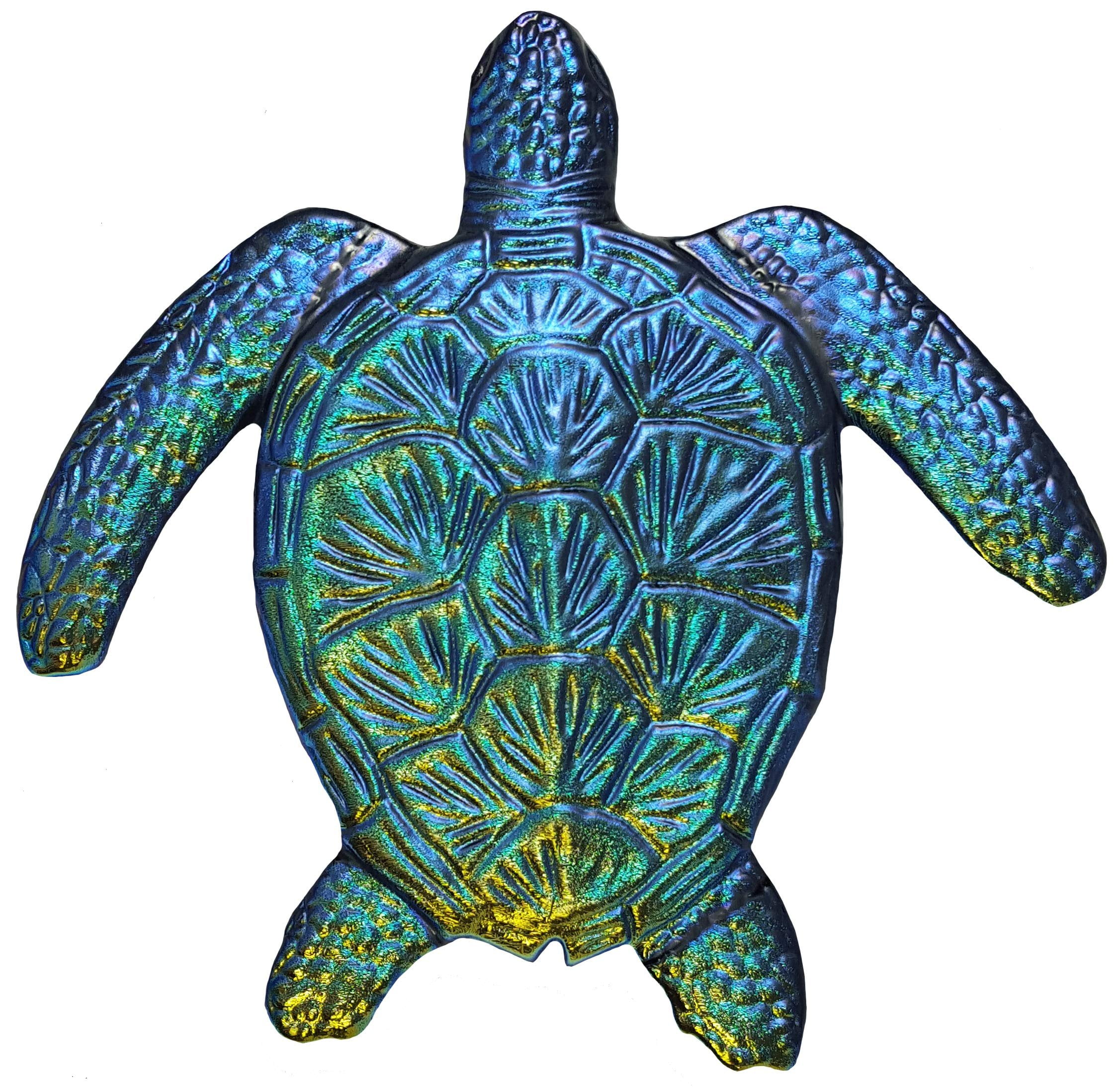 Artistry in Mosaics Metallic Loggerhead Turtle Fusion Series Ceramic ...