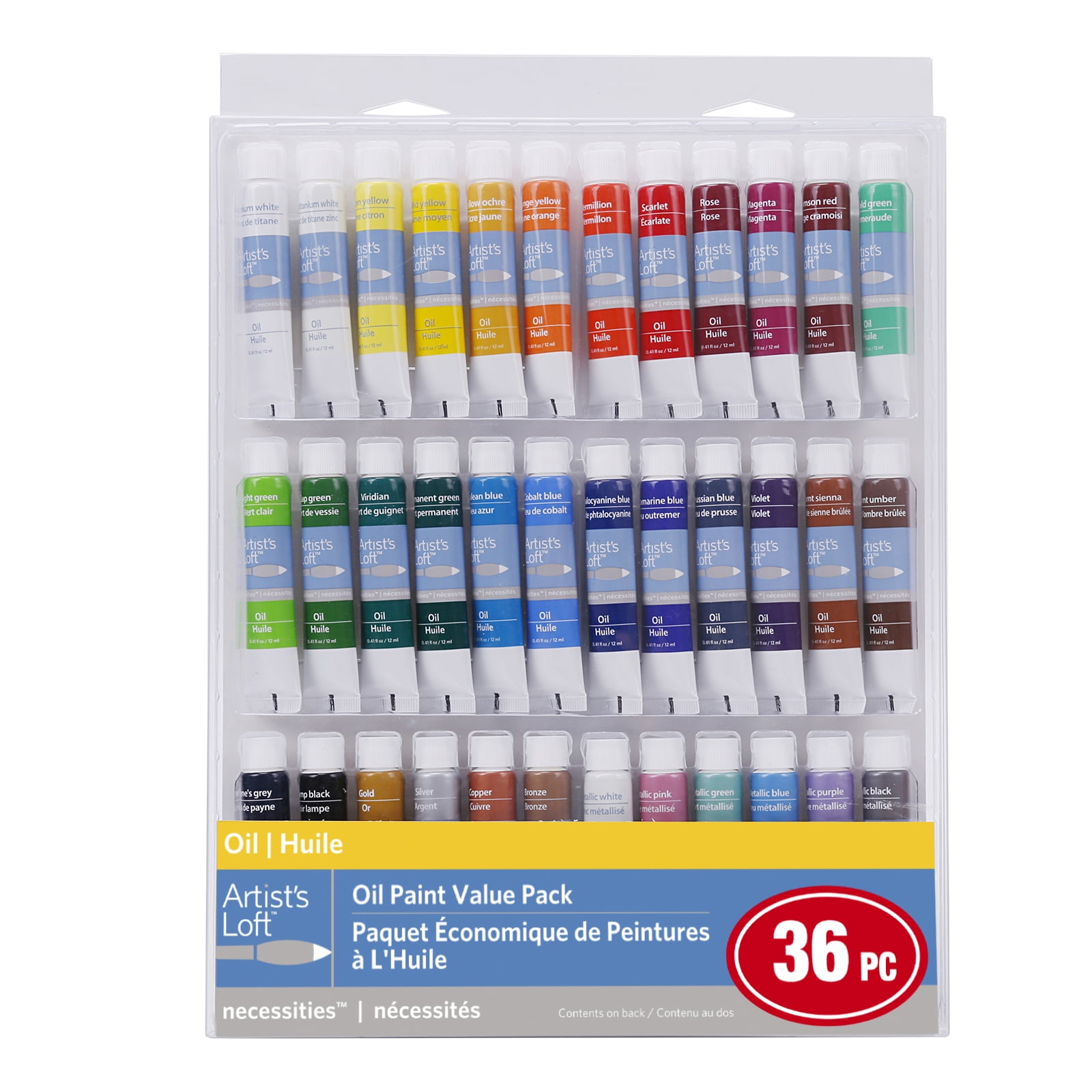 Artists Loft 0.4 fl. oz Assorted Matte Oil Paints 36 Pack - Walmart.com