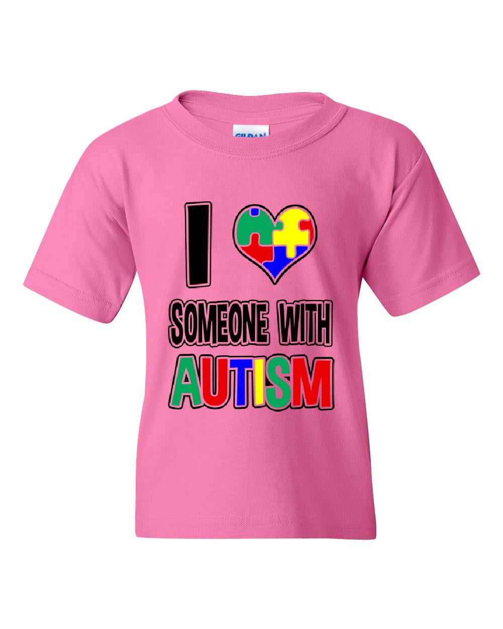 Artix - Big Girls T-Shirts and Tank Tops - I Love Someone With Autism ...