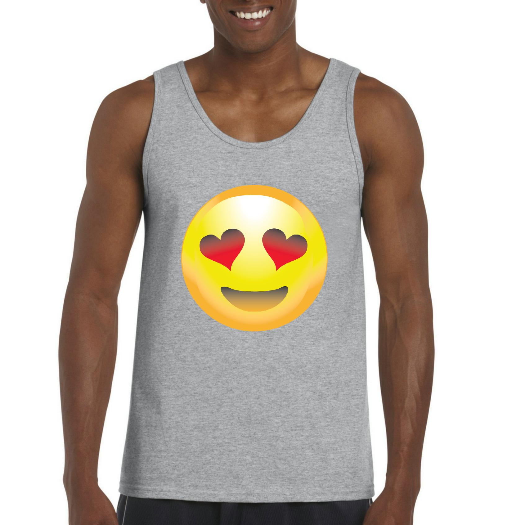 Artix - Men's Tank Top for Men - Emoji Smiling Face - Walmart.com