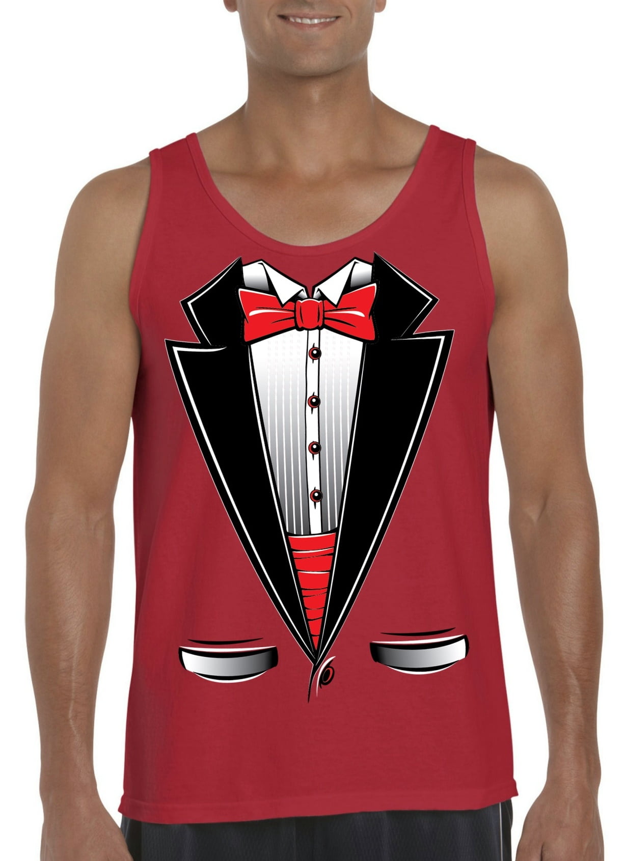 Artix - Men's Tank Top for Men - Tuxedo Prom Costume - Walmart.com