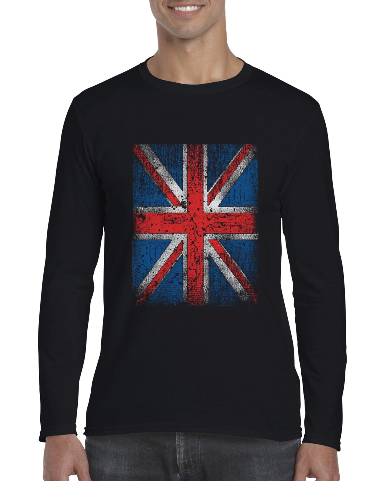 Artix - Mens Long Sleeve T-Shirts, up to Size 5XL - Union Jack British ...