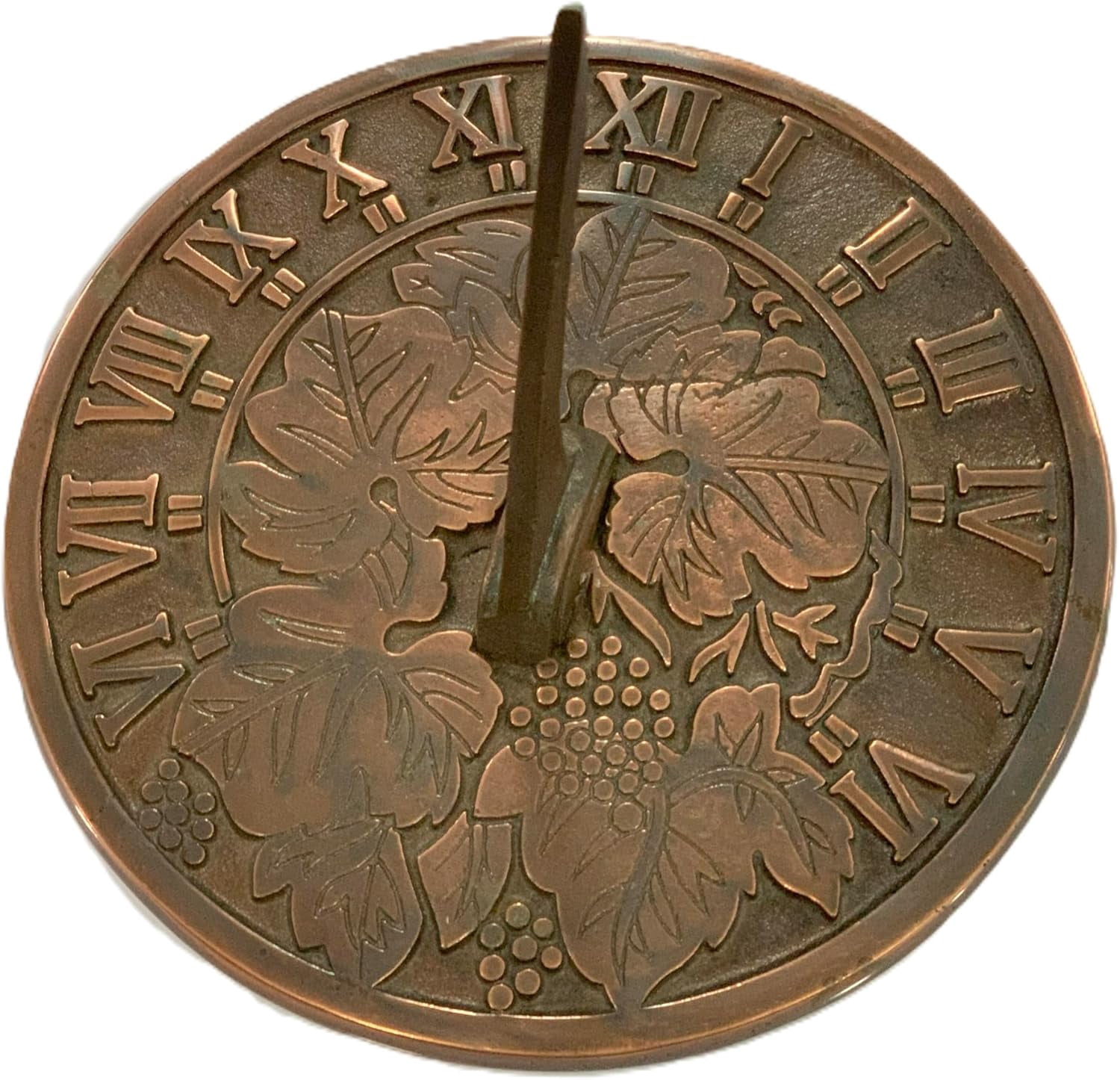 Artizan Village Decorative Flower Garden Sundial 8" Solid Brass with ...