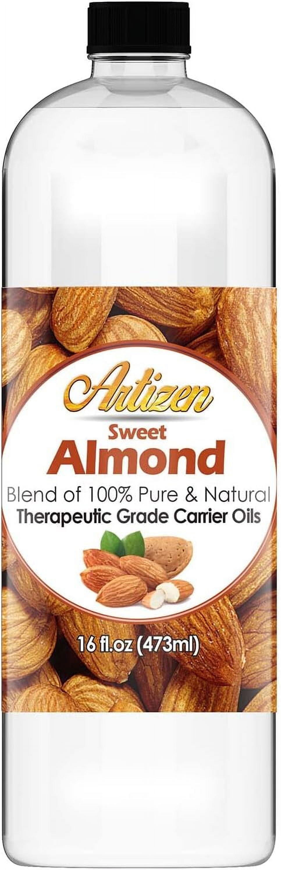 Artizen - Sweet Almond Oil (Bulk 16oz) Carrier Oil Pure, Natural for ...