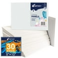 Artkey Blank Canvas Panels 8x10 inch 30-Pack, Stretched Artist Boards ...