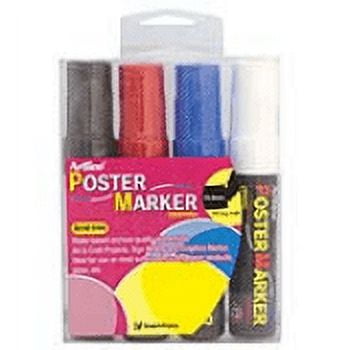 Artline Poster Markers - 12 mm Tip, Primary Colors, Set of 4 - Walmart.com