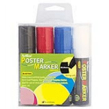 Artline Poster Markers - 20 mm Tip, Primary Colors, Set of 4 - Walmart.com