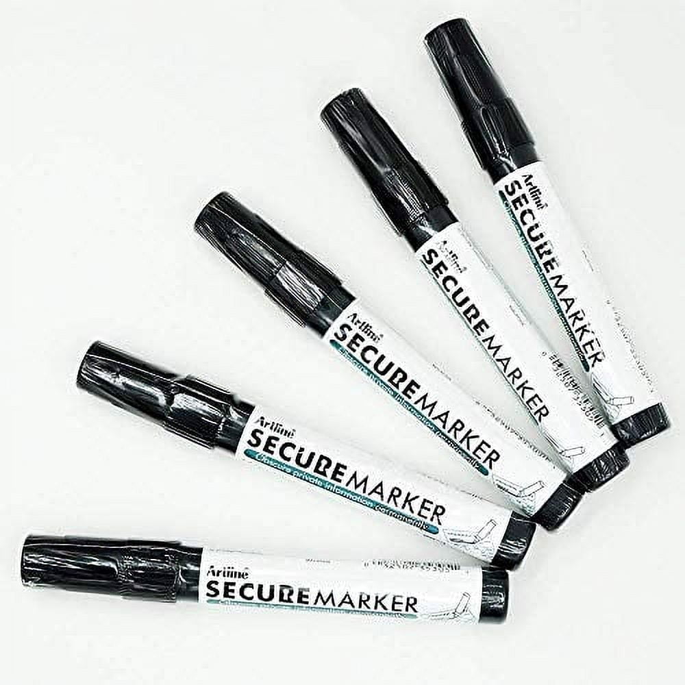 Artline Secure Marker 4.mm Chisel EKSC-4 (5 Pack) - Walmart.com