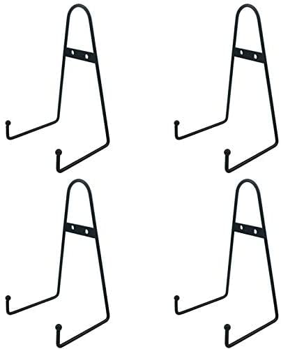 Artliving 8 Inch Large Black Metal Wall Mount Display Easel Plate ...