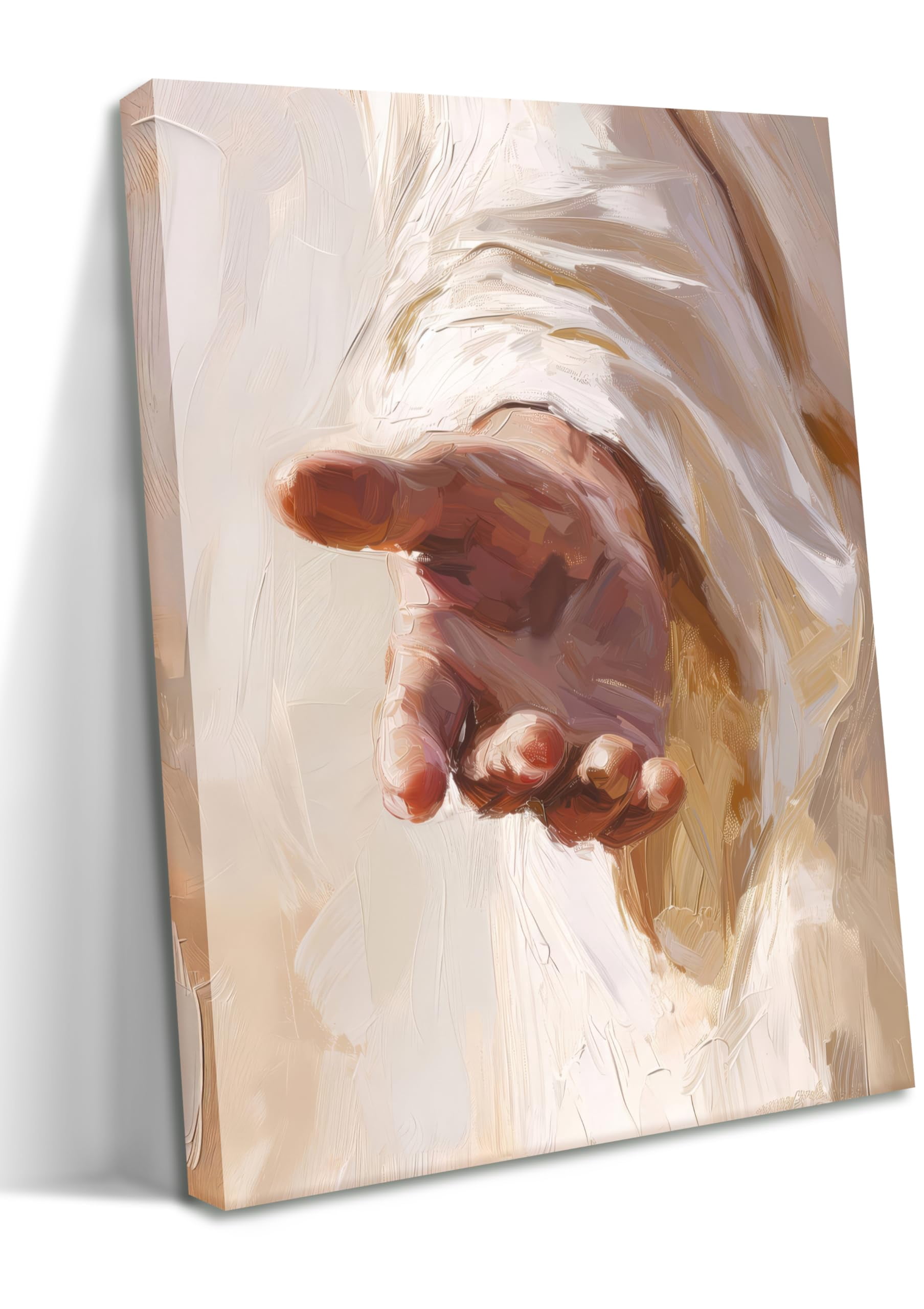 ArtlyWear Framed Hand of God Jesus Christian Religious Canvas Wall Art ...