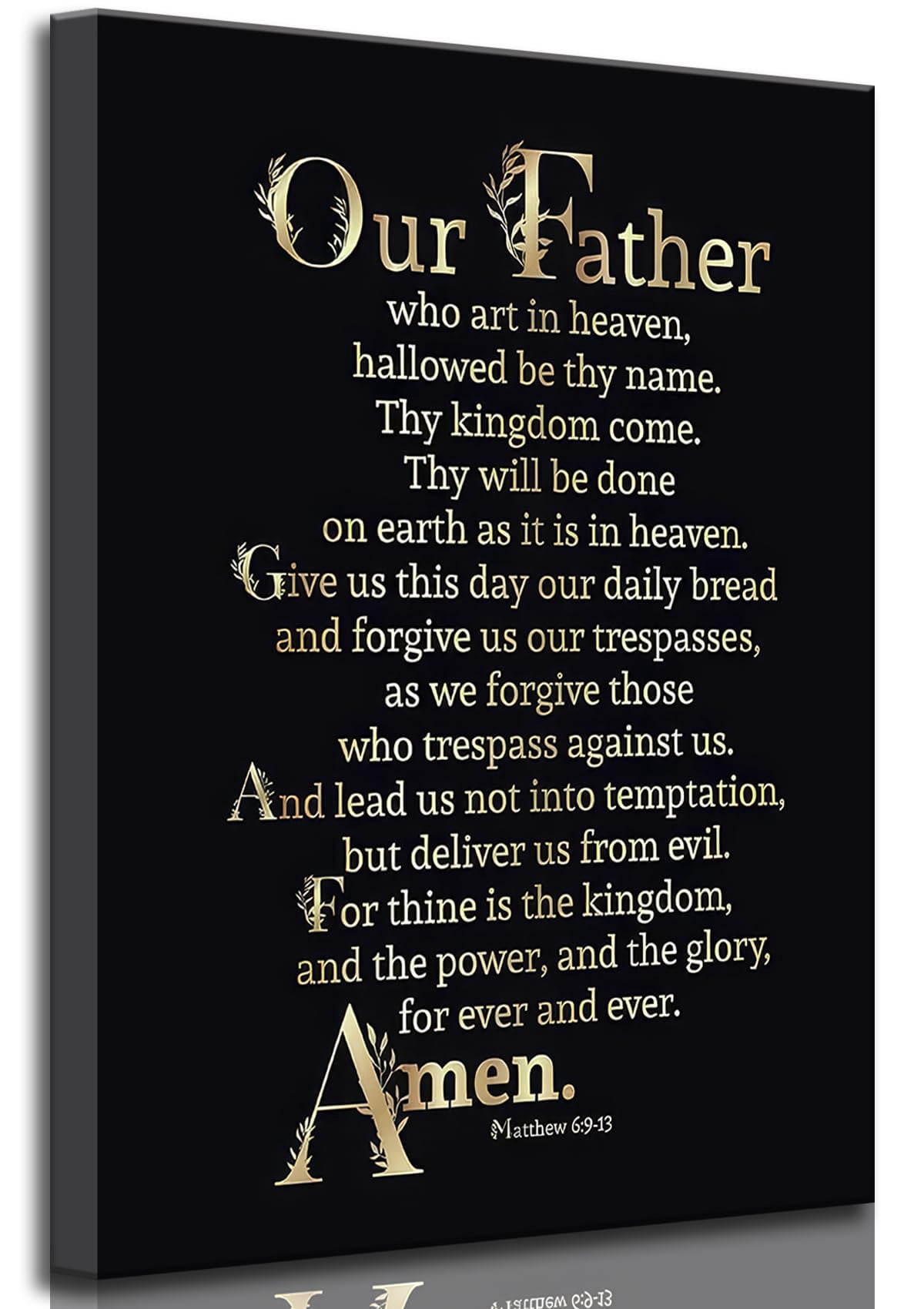 ArtlyWear Inspirational Bible Prayer Scripture Quotes Canvas Wall Art ...