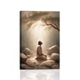 ArtlyWear Jesus Praying Religious Scripture Framed Canvas Wall Art ...
