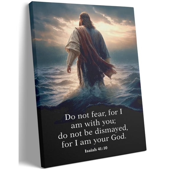 ArtlyWear Jesus Walking on Water Do Not Fear Scripture Framed Canvas ...