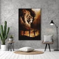 ArtlyWear Lion of Judah and Jesus Christ King Portrait Canvas Wall Art ...