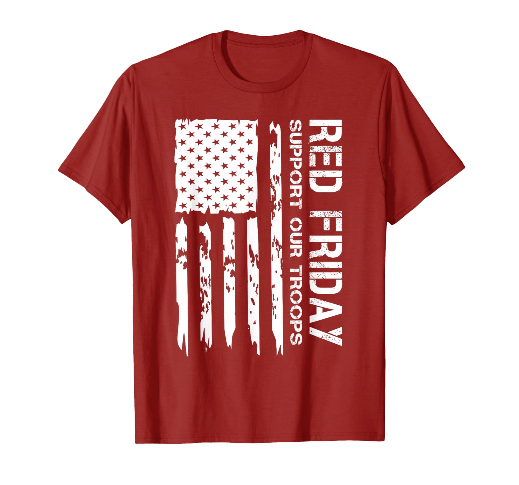 ArtlyWear Unisex Cotton T-Shirt, American Flag Red Friday Remember ...