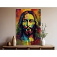 ArtlyWear Vibrant Abstract Jesus Pop Art Canvas Wall Art Modern ...