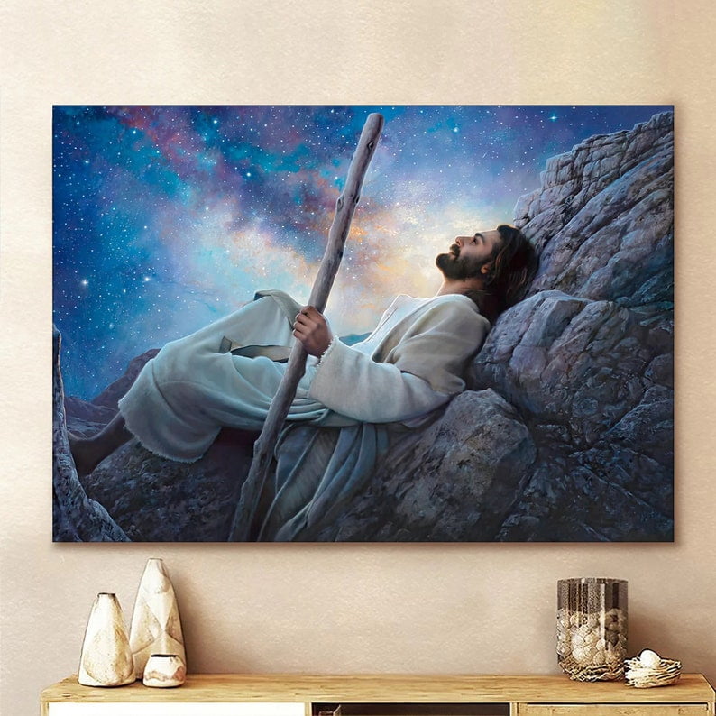 ArtlyWear Worlds Without End Jesus Christ Cosmic Savior Canvas Wall Art ...