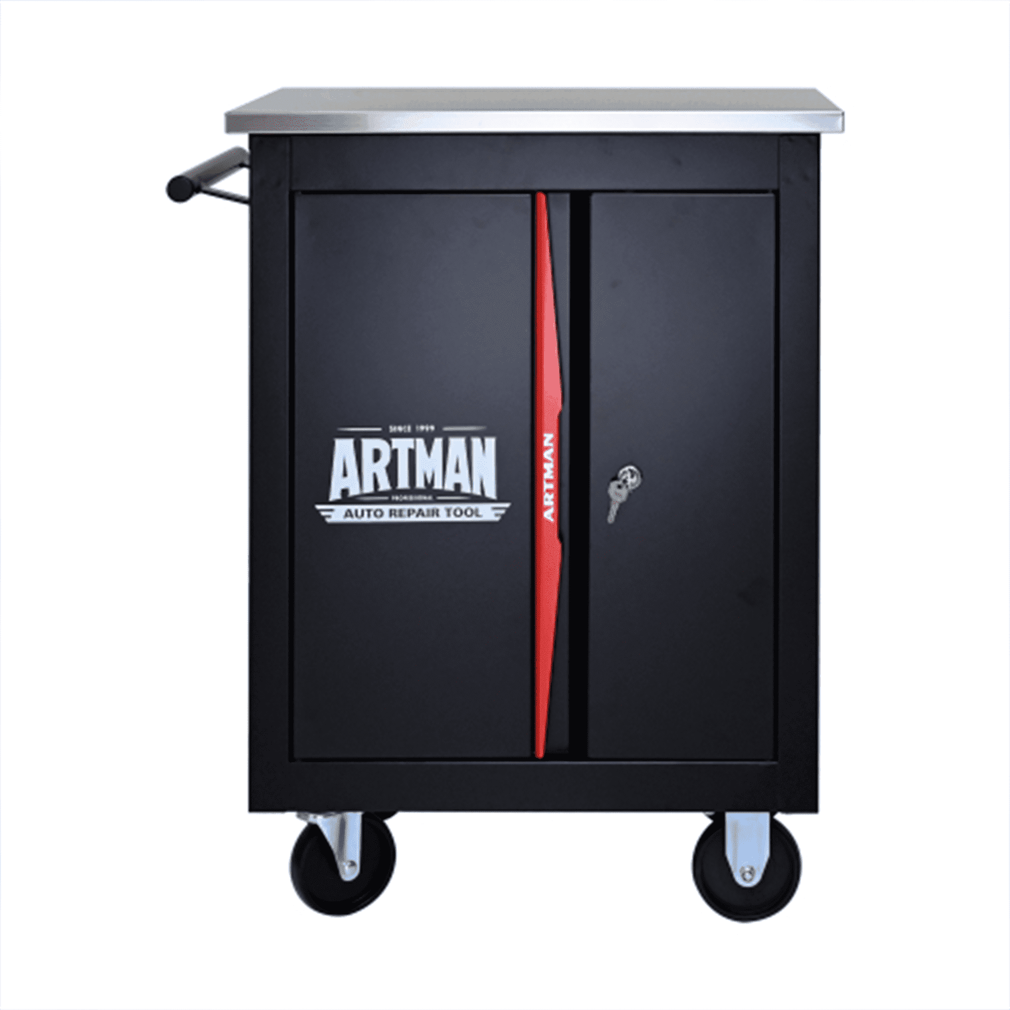 ARTMAN Double-Door Tool Chest, Heavy Duty Tool Cart ,Steel Rolling Tool Box for Workshop Garage ...